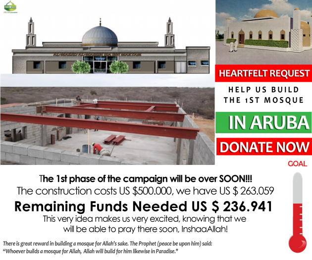HELP US BUILD THE FIRST MOSQUE IN ARUBA | LaunchGood | LaunchGood